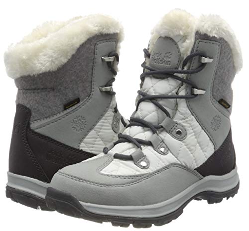 Jack Wolfskin Women's Aspen Texapore Mid W Hiking Boot, White/Silver, 7.5