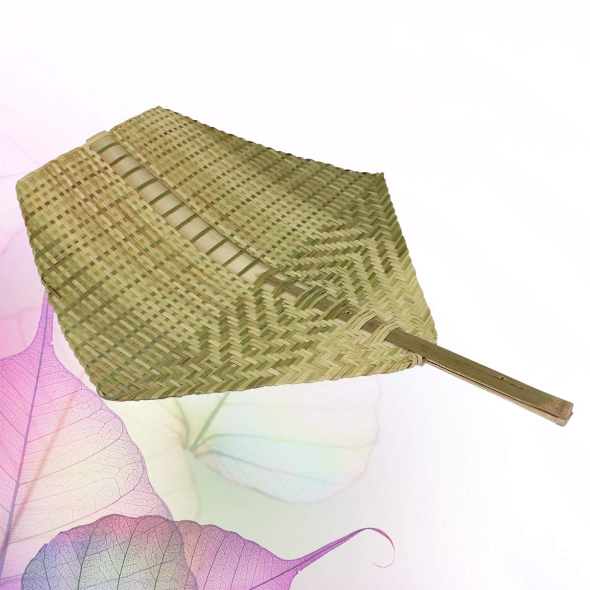 NUOBESTY 1pc Summer Fan Handheld Cooling Fan Portable Fan Handheld Fan Bamboo Fan