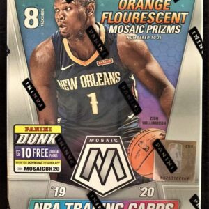 2019-20 Panini MOSAIC Basketball Card Factory Sealed Blaster Box - Exclusive ORANGE FLOURESCENT PRIZMs - 32 Cards per Box - Find Zion Williamson and Ja Morant Rookie Cards!