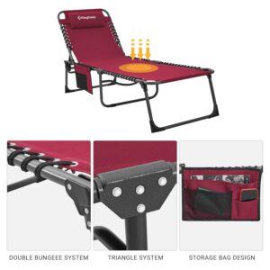 KingCamp Cot, One Size, Wine