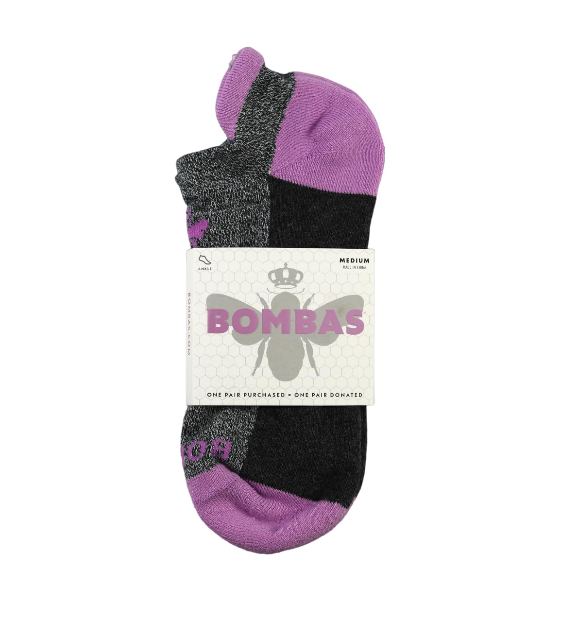 BOMBAS Women's Originals Ankle Socks - Purple - Violet (Medium - For Shoe Sizes 8 to 10.5)