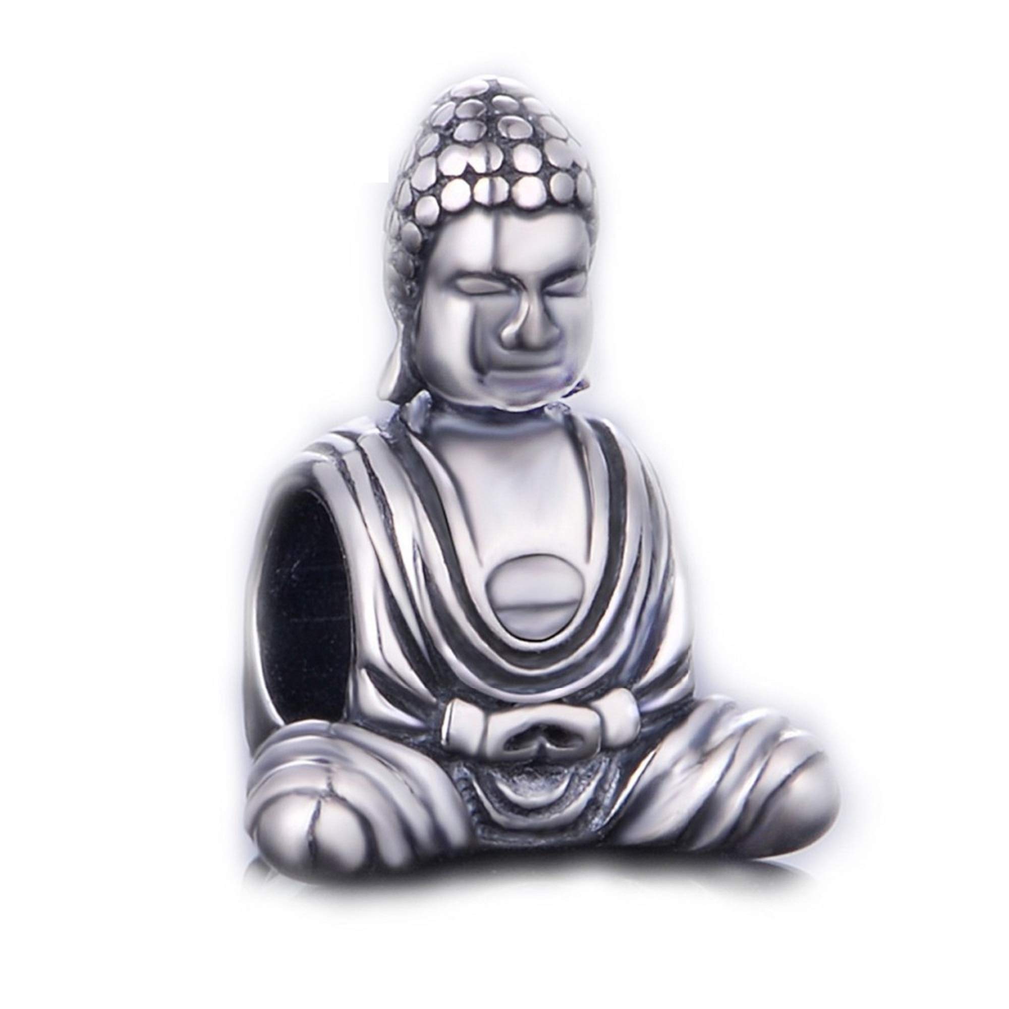 Limited Edition Bolenvi Buddha Mediating Buddhist Buddhism 925 Sterling Silver Bead For Charms Bracelets ♥ Best Jewelry Gifts for Her ♥