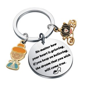 aktap inspirational gift fairy tale princess inspired keychain fairy tale jewelry cartoon princess gift