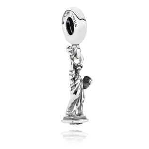 minijewelry new york statue of liberty dangle charm fits pandora bracelets usa sterling silver bead