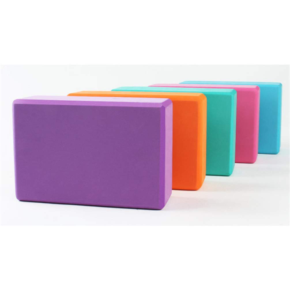 ARTIBETTER Yoga Accessories Yoga Block Pilates Bricks Foam Block Brick Exercises High Density EVA Support Yoga Brick Deepen Poses Fitness Gym (Purple) Exercise Accessories