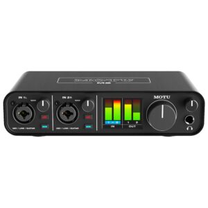 Motu M2 2x2 USB-C Audio Interface with XLR-XLR Cable Bundle