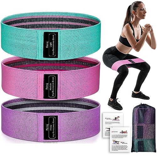 Renoj Resistance Bands, Exercise Workout Bands, Yoga Straps for Women and Men, 5 Sets of Stretch Bands for Booty Legs, Pilates Flexbands