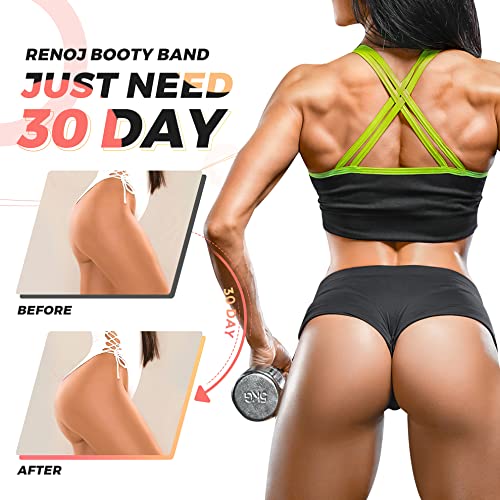 Renoj Resistance Bands, Exercise Workout Bands, Yoga Straps for Women and Men, 5 Sets of Stretch Bands for Booty Legs, Pilates Flexbands