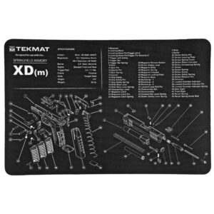 tekmat springfield armory xdm gun cleaning mat, black