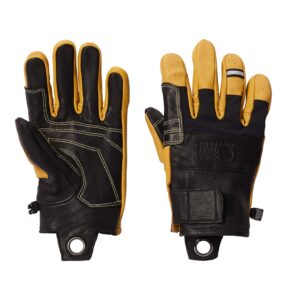 mountain hardwear unisex hardwear belay glove, black, large