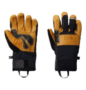 mountain hardwear standard exposure light gore-tex glove, black, medium