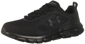 under armour men's charged assert 9, black (003)/black, 9.5 m us