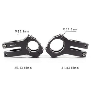 Bike Stem Short Bicycle Stem Handlebar Riser Extender for Road Bike, Mountain Bike, MTB, BMX, Cycling (25.4 x 35mm)