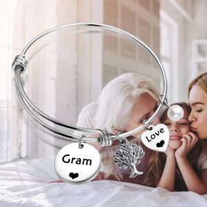 ENSIANTH Gram Bracelet Grandma Gift Mother’s Day Jewelry Gift Idea for Grams (Gram Bracelet)