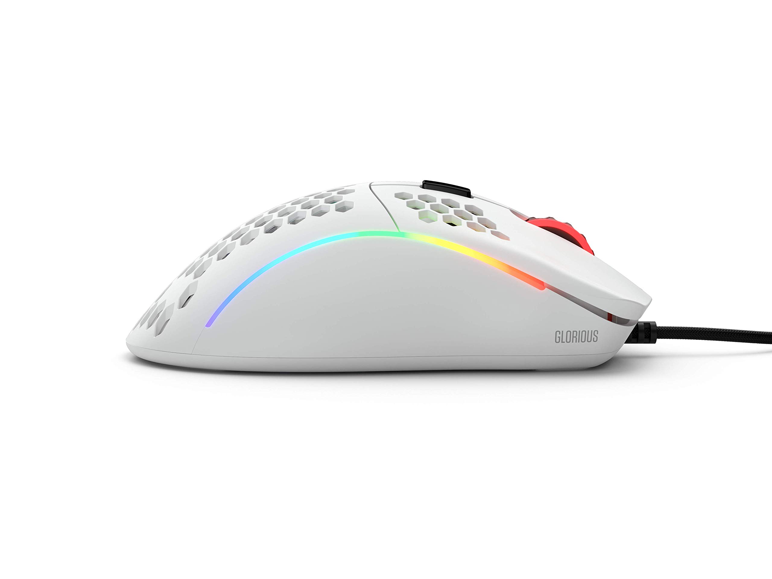 Glorious Model D Gaming Mouse, Matte White (GD-White) (Renewed)