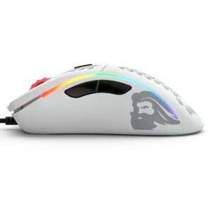 Glorious Model D Gaming Mouse, Matte White (GD-White) (Renewed)