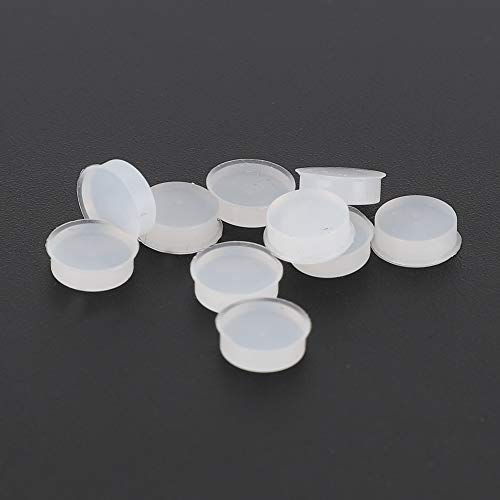 Vbest life 10Pcs Flute Hole Plug,Rubber Replacement Kits Musical Instrument Accessories Flutes Repair Parts Accessories 7x2.5mm(Transparent)