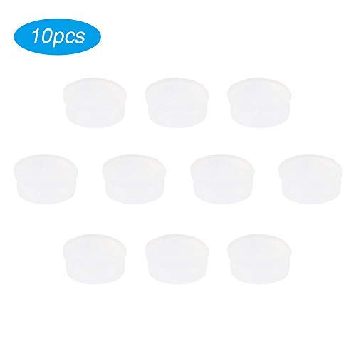 Vbest life 10Pcs Flute Hole Plug,Rubber Replacement Kits Musical Instrument Accessories Flutes Repair Parts Accessories 7x2.5mm(Transparent)