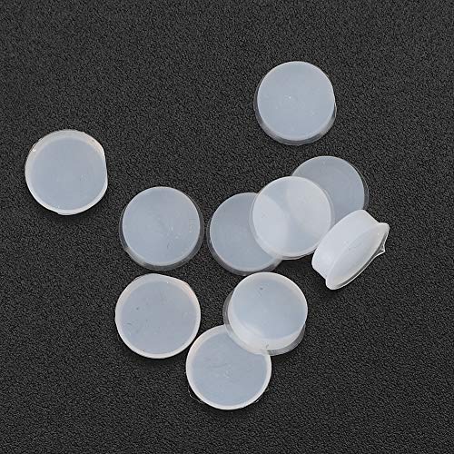 Vbest life 10Pcs Flute Hole Plug,Rubber Replacement Kits Musical Instrument Accessories Flutes Repair Parts Accessories 7x2.5mm(Transparent)