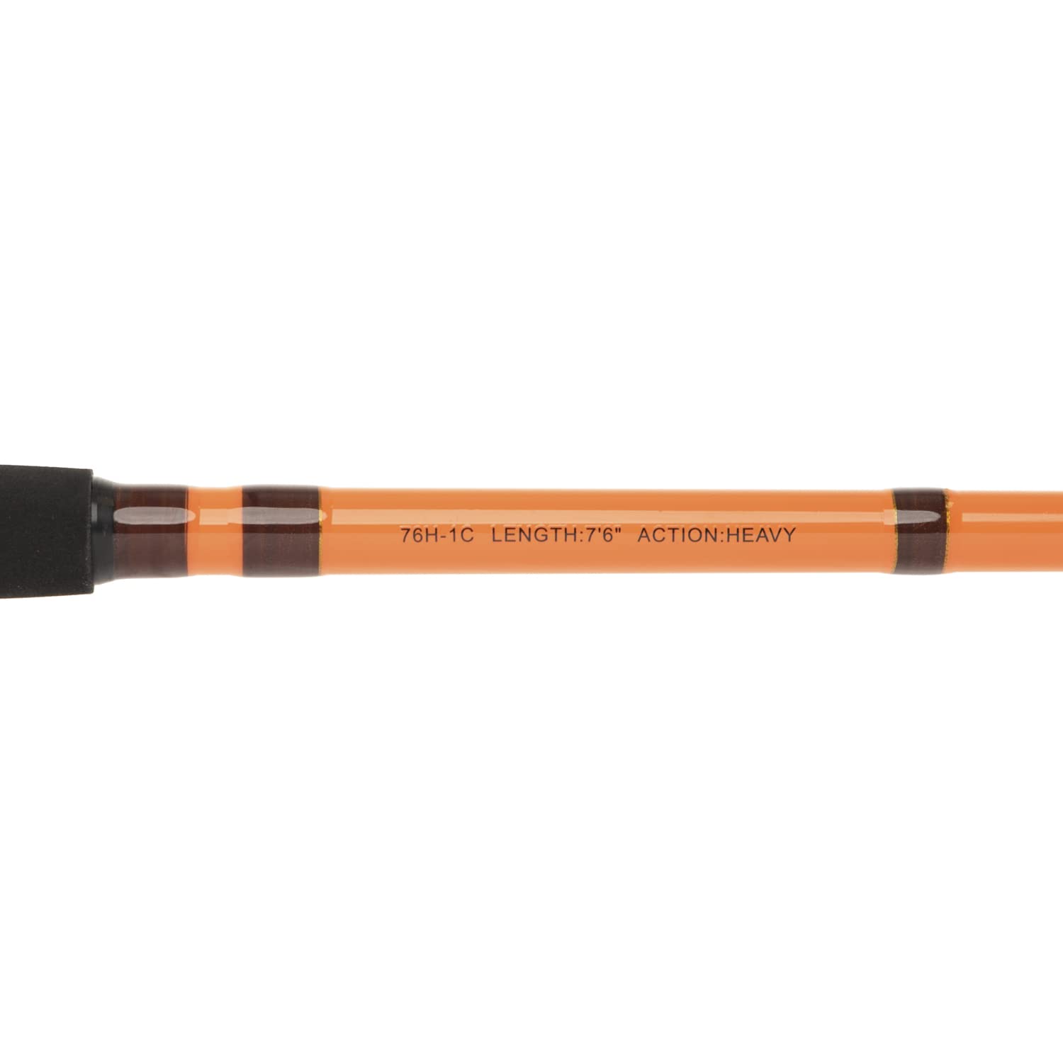 Catfish Pro Tournament Series Casting Rod - 7'6" One-Piece Rod with S-Glass, E-Glass & Carbon Graphite Construction, Super Grip, Glow Tip, Heavy-Duty Stainless-Steel Guides - Ideal for Big Catfishing!