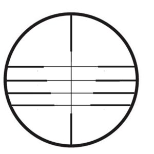 TWP 4x32 Compact Hunting Crossbow Archery Scope, Multiple Range Reticle, 1" Tube and Mid-Height Weaver Ring Mount