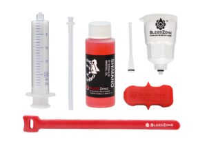 bleed kit for shimano hydraulic mountain bike brakes with 60ml mineral oil