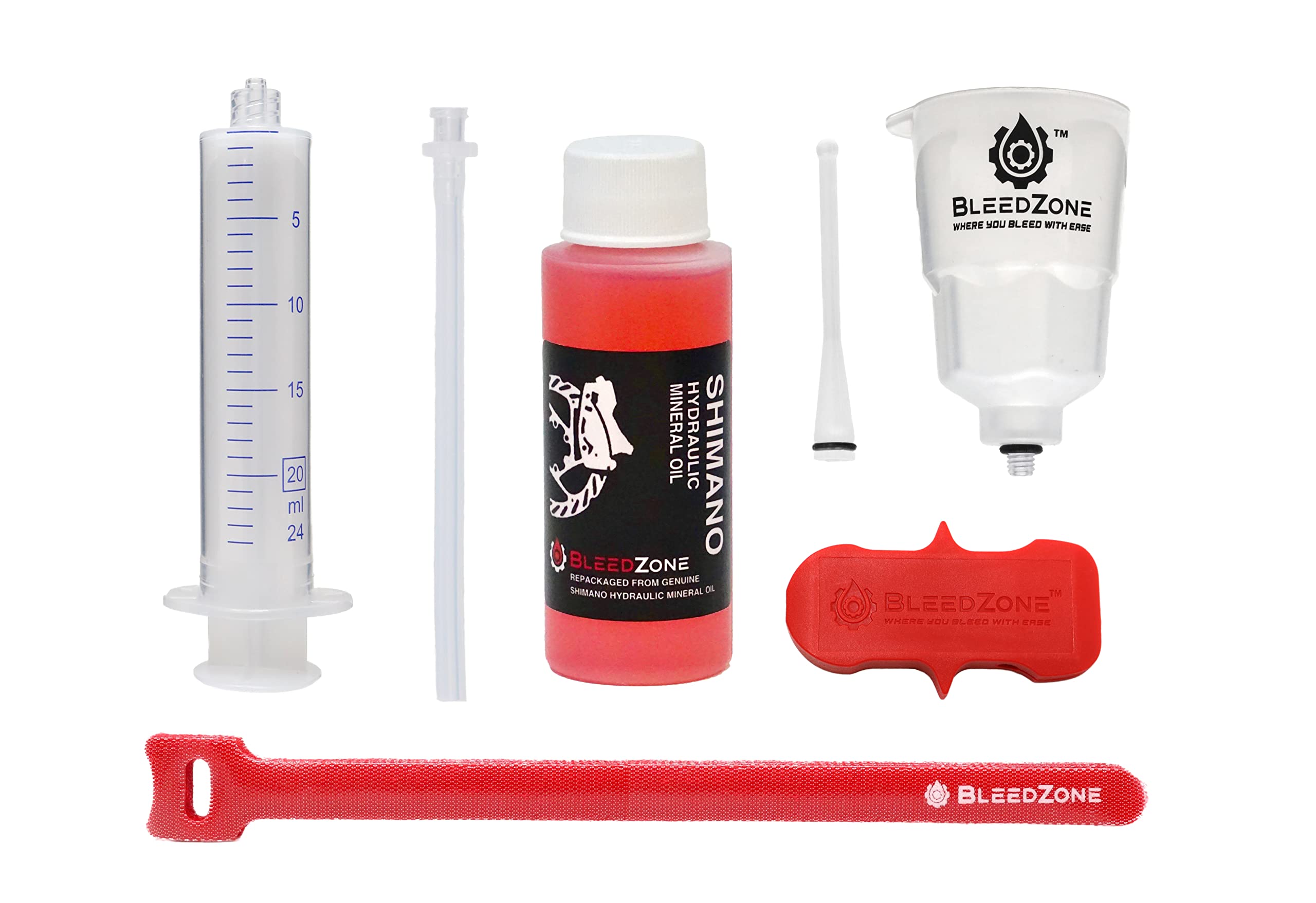 Bleed Kit for Shimano Hydraulic Mountain Bike Brakes with 60ml Mineral Oil