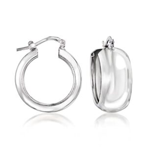 ross-simons italian sterling silver hoop earrings