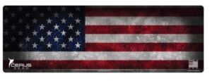 edog american flag heavy duty rifle cleaning promat 12x36 padded gun-work surface protector mat solvent & oil resistant