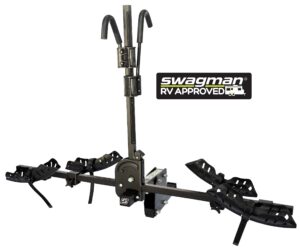 swagman dispatch rv approved hitch mount bike rack, black