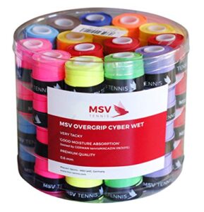 msv cyber wet overgrip bucket assorted colors