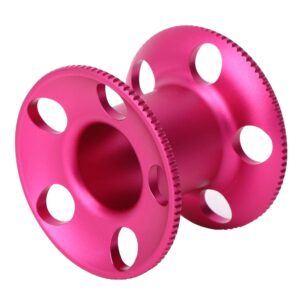 keen so aluminum alloy diving spool reel guideline underwater finger spool reel for freediving snorkeling (red) diving