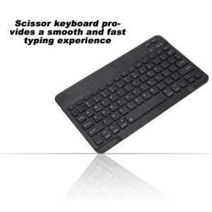 Tosuny USB Keyboard with Russian English, 80 Keyboard 10.1" Bluetooth Keyboard, Lightweight, Waterproof, Dustproof Slim Ultra Wide Wireless Keyboard