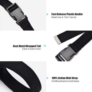 XZQTIVE Causal Clip Buckle Belt for Women Men Streetwear Style Cargo Pant Belts For Jeans Dresses