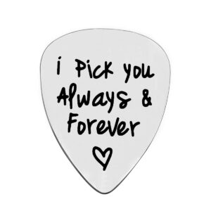 guitar pick gifts for boyfriend husband fiance i pick you guitar pick gifts for him christmas birthday gifts wedding anniversary present valentines day gifts for men