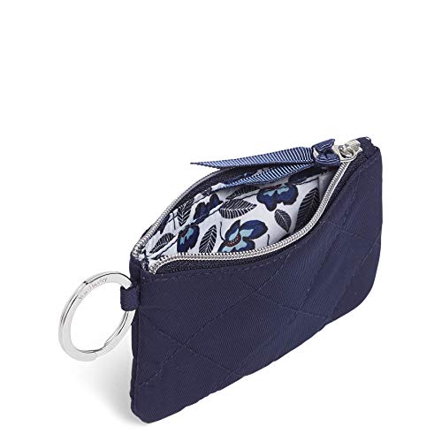 Vera Bradley Women's Performance Twill Zip ID Case Wallet, Classic Navy, One Size