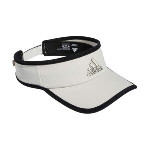 adidas men's superlite performance visor older model, alumina/black, one size