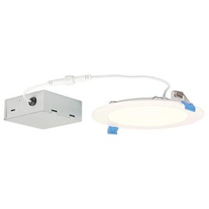 westinghouse 5107100 slim 6 inch, dimmable recessed led downlight, white