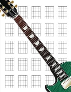 left handed guitar chord diagrams notebook: 100+ blank guitar chord writing paper with chord fingering chart cheat sheets and circle of fifths