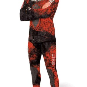 OMER Red Stone 3mm 2-Piece Men's Spearfishing Camo Wetsuit - Top Only (3XL)