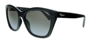 salvatore ferragamo grey gradient cat eye ladies sunglasses sf957s 001 56