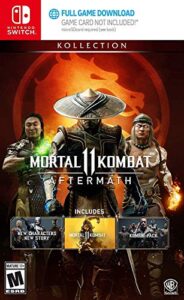 mortal kombat 11: aftermath kollection - nintendo switch [disk not included redeem game with the code in the box]