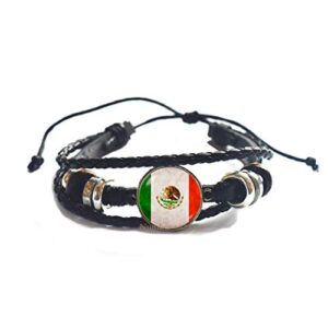 yijianxhzao mexico mexican flag bangle&bracelet,mexican bracelet,mexico jewelry,flag bracelet bangle,bv022