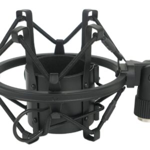 Rockville Metal Shock Mount for Studio Mic Recording Microphone (R Black)