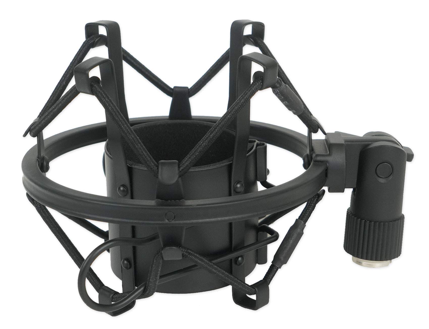 Rockville Metal Shock Mount for Studio Mic Recording Microphone (R Black)