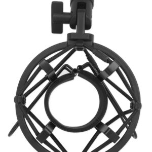 Rockville Metal Shock Mount for Studio Mic Recording Microphone (R Black)