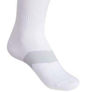 adidas Metro 5 Soccer Socks (1-Pair), White/Clear Grey/Black, Medium