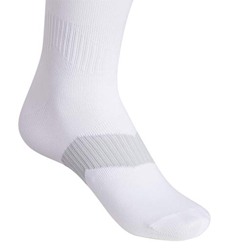 adidas Metro 5 Soccer Socks (1-Pair), White/Clear Grey/Black, Medium