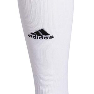 adidas Metro 5 Soccer Socks (1-Pair), White/Clear Grey/Black, Medium