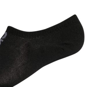 adidas Women's Superlite Linear Super No Show Socks (6-Pair), Black/Grey/White, Medium